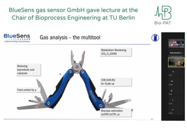 BlueSens gave lecture in the field of PAT at TU Berlin - Bio-PAT